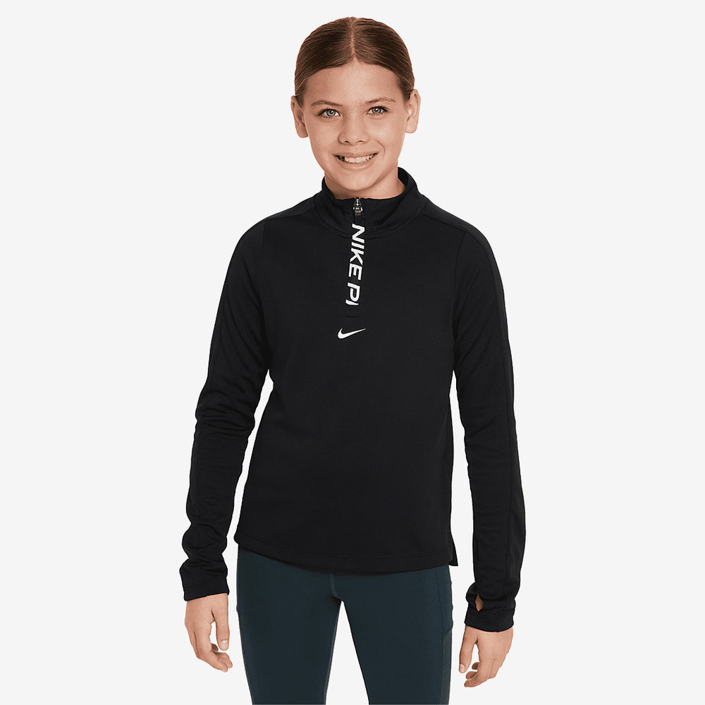 Nike Sportswear Older Girls Dri-FIT Long Sleeve 1/2 Zip Top (8-15Y ...