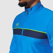 Under Armour Challenger Pro Tracksuit - Blue Atlantis/High Vis Yellow ...