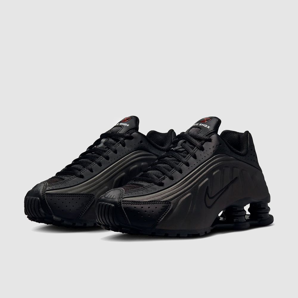 Nike Sportswear Older Kids Shox R4 (GS) - Black/Bright Crimson ...