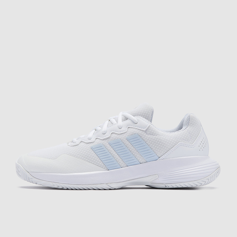 adidas Womens GameCourt 2 Tennis Shoes - Ftwr White/Crystal Sky/Chalk ...
