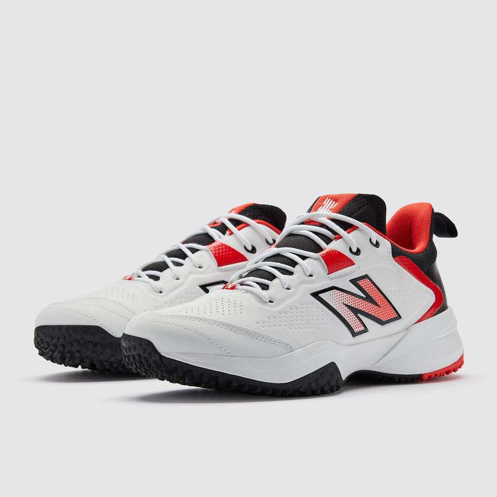 New Balance CK4020 Cricket Shoe - White/Red/Black - Mens Shoes