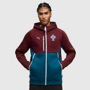 Puma Portugal 2026 PumaTECH Hoodie - Ruby Shimmer/Ocean Tropic - Mens ...