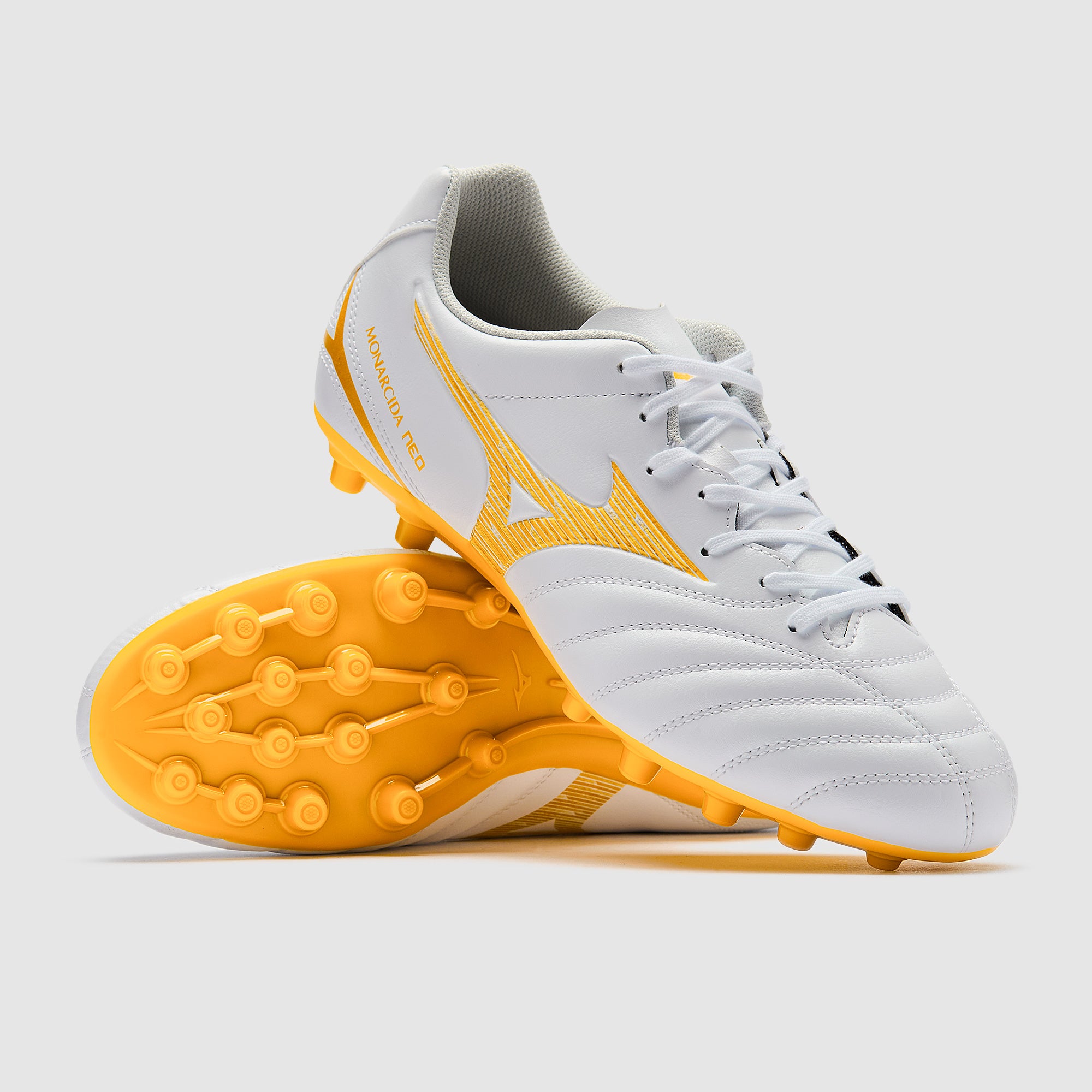 Mizuno Monarcida Neo III Select Artificial Grass - White/MP Gold ...