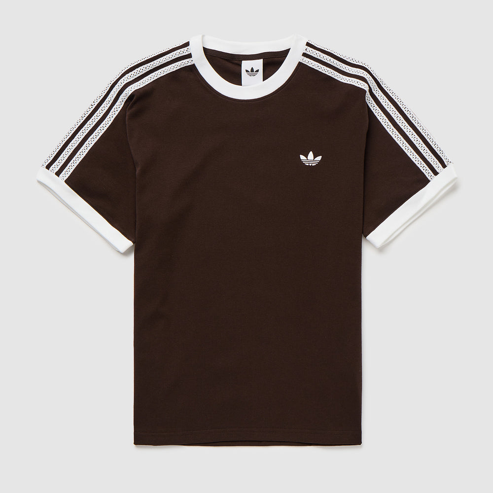 adidas Originals Womens 3 Stripes T-Shirt - Aurora Coffee - Tops ...