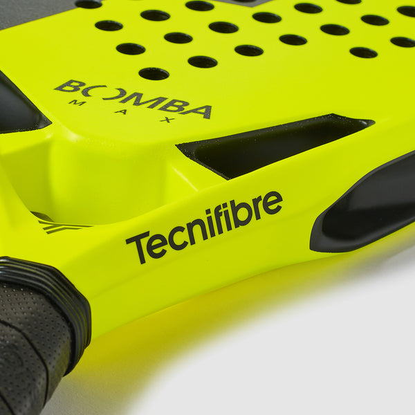Tecnifibre Bomba Max Padel Racket - Neon Yellow/Black - Mens Rackets