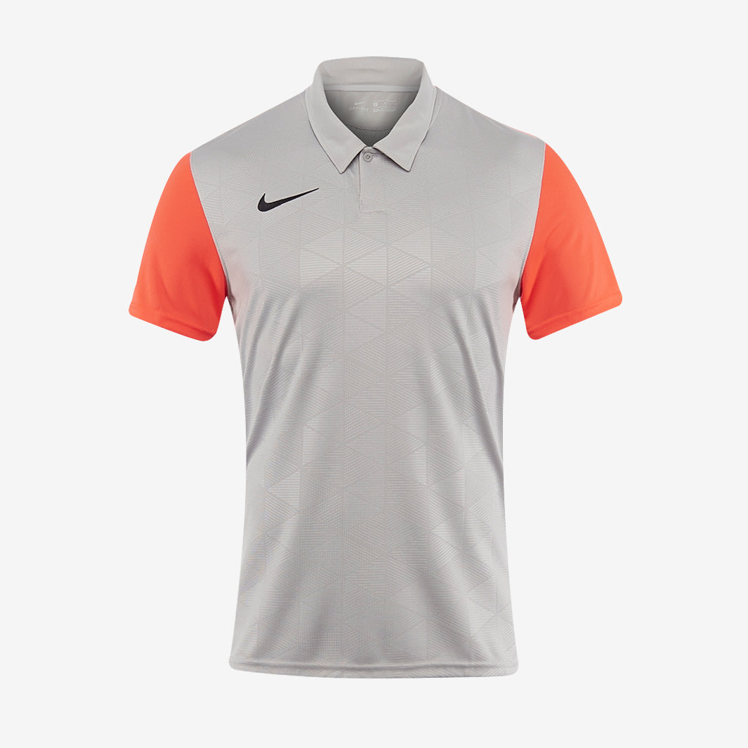Nike Trophy IV SS Jersey - Pewter Grey/Bright Crimson/Black - Mens ...