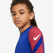 Nike Kids Dry Strike SS Top NG - Deep Royal Blue/Dark Beetroot/White ...