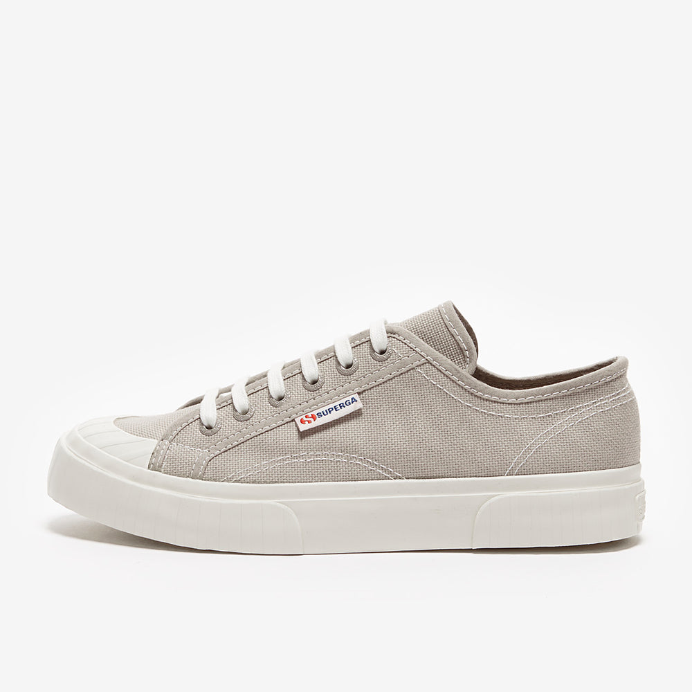 Superga Womens 2630 Stripe - Grey Colomba White - Trainers - Womens Shoes