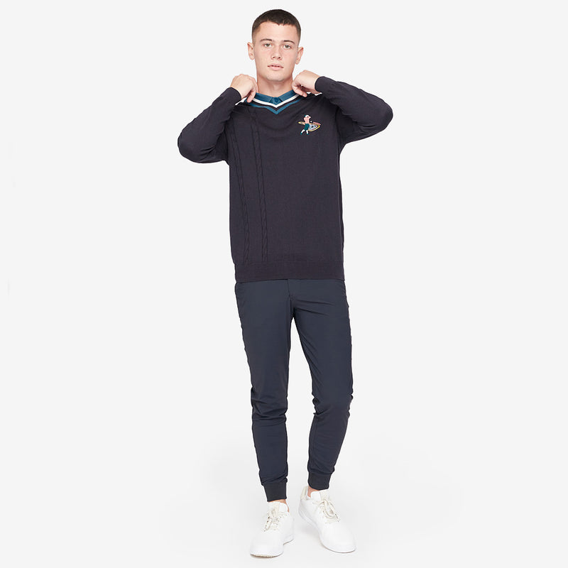 Lyle & Scott The Gregor V-Neck - Dark Navy - Mens Clothing