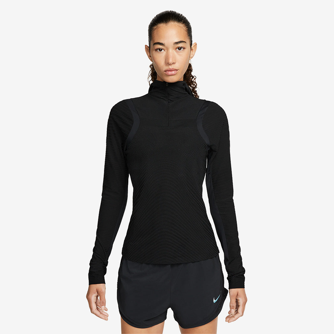 Nike Womens Run Division Mid-Layer - Black/Black - Womens Clothing