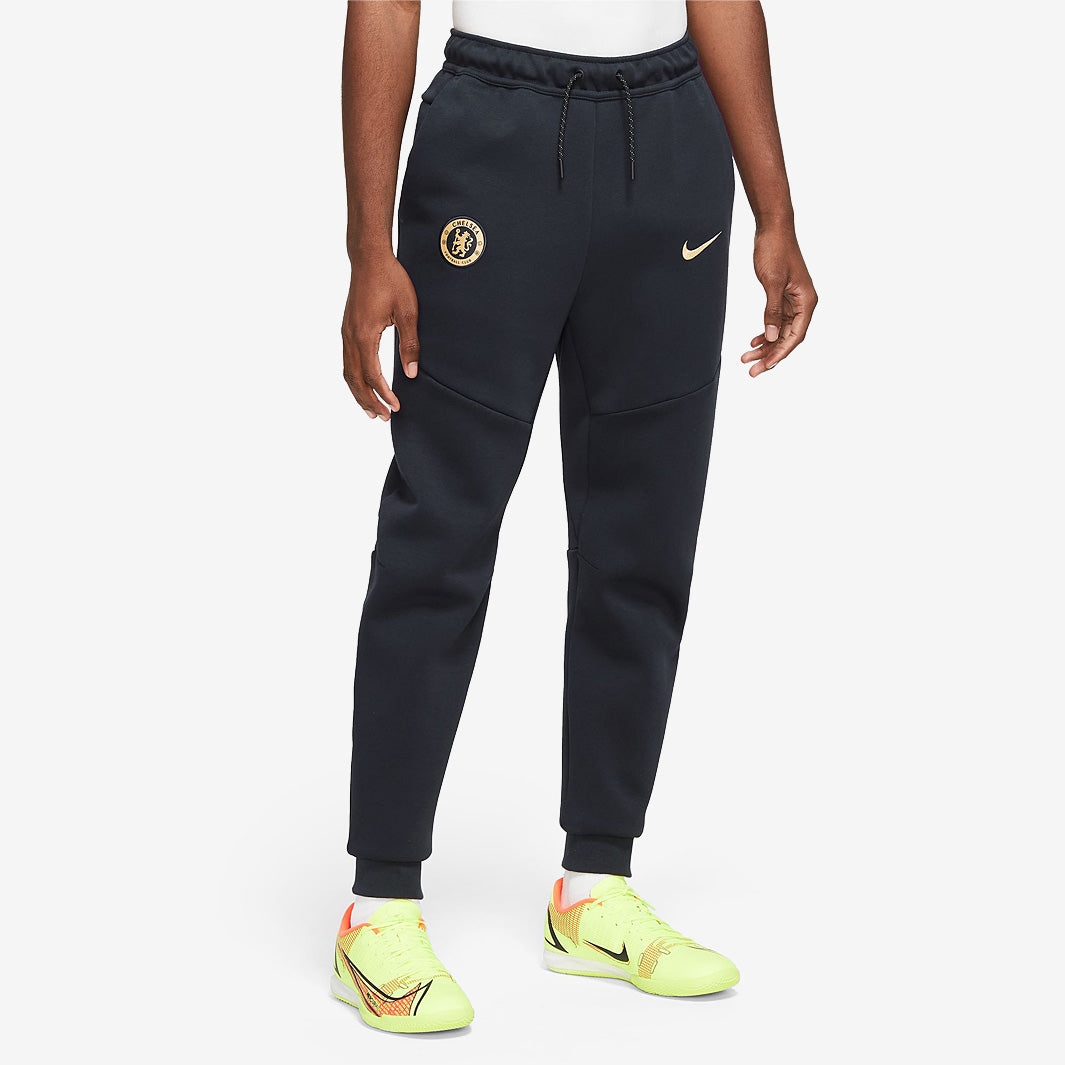 Nike Chelsea 23/24 NSW Tech Fleece Joggers - Pitch Blue/Club Gold ...