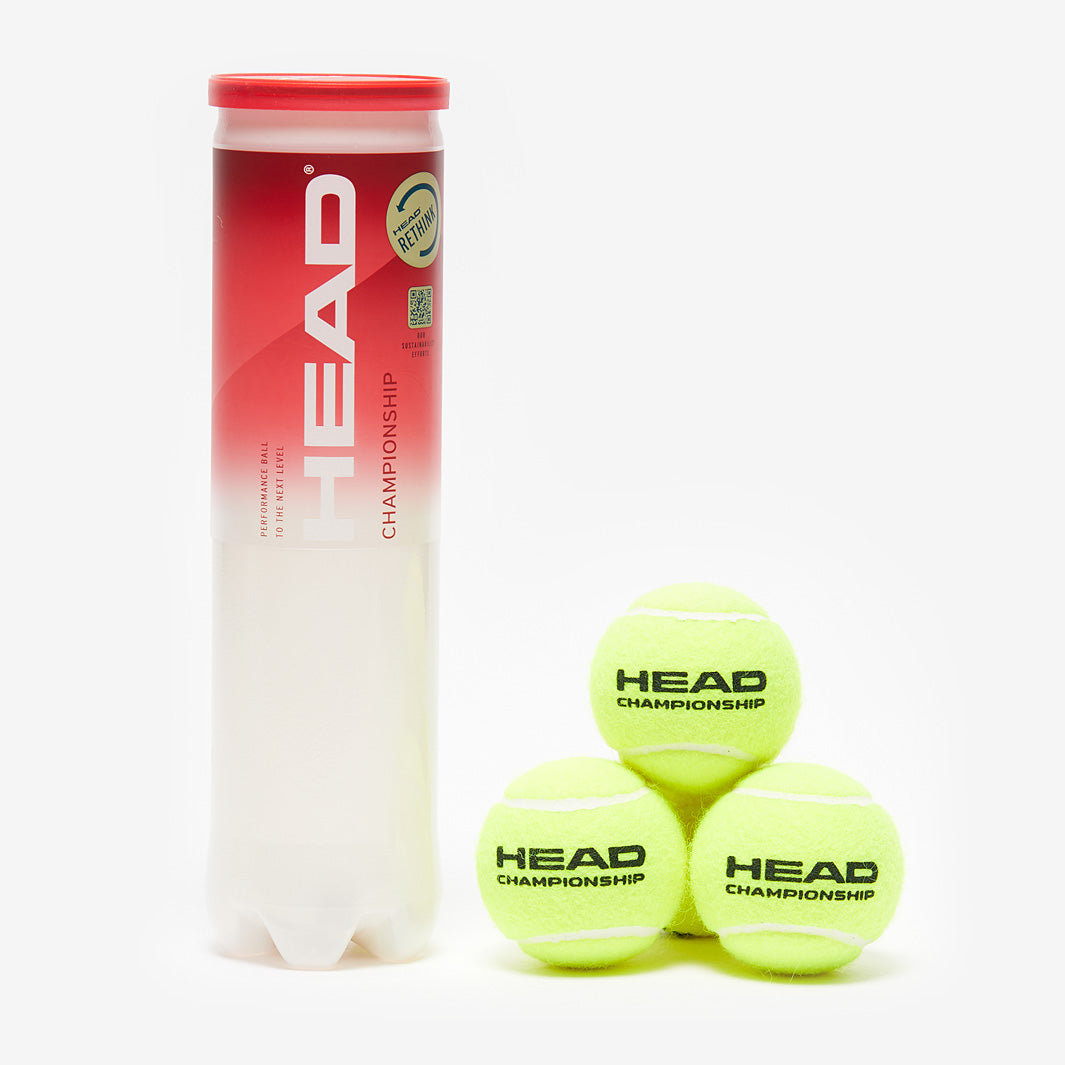 Head Championship 4 Ball Tube - Tennis Balls - Yellow